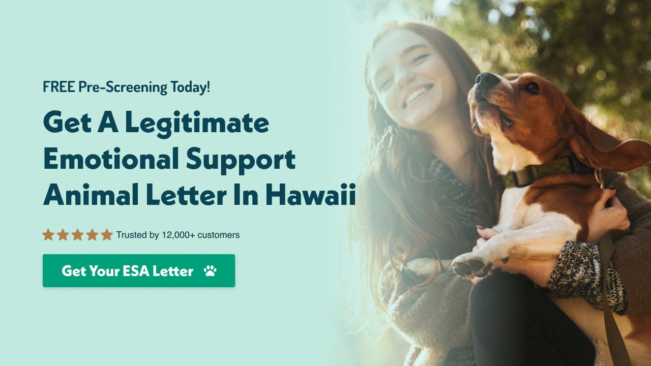 Get your Emotional Support Animal Letter in Hawaii | ESA Pet